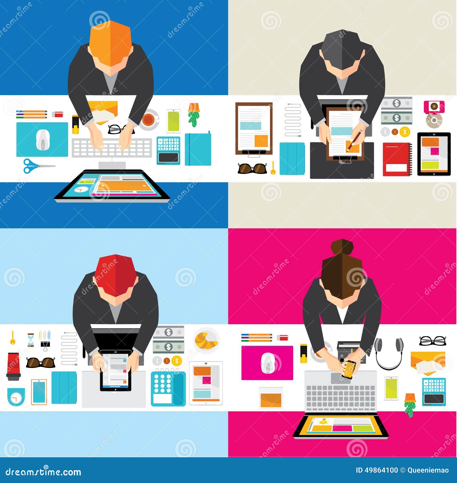Business and Office Vector Design Stock Illustration - Illustration of ...
