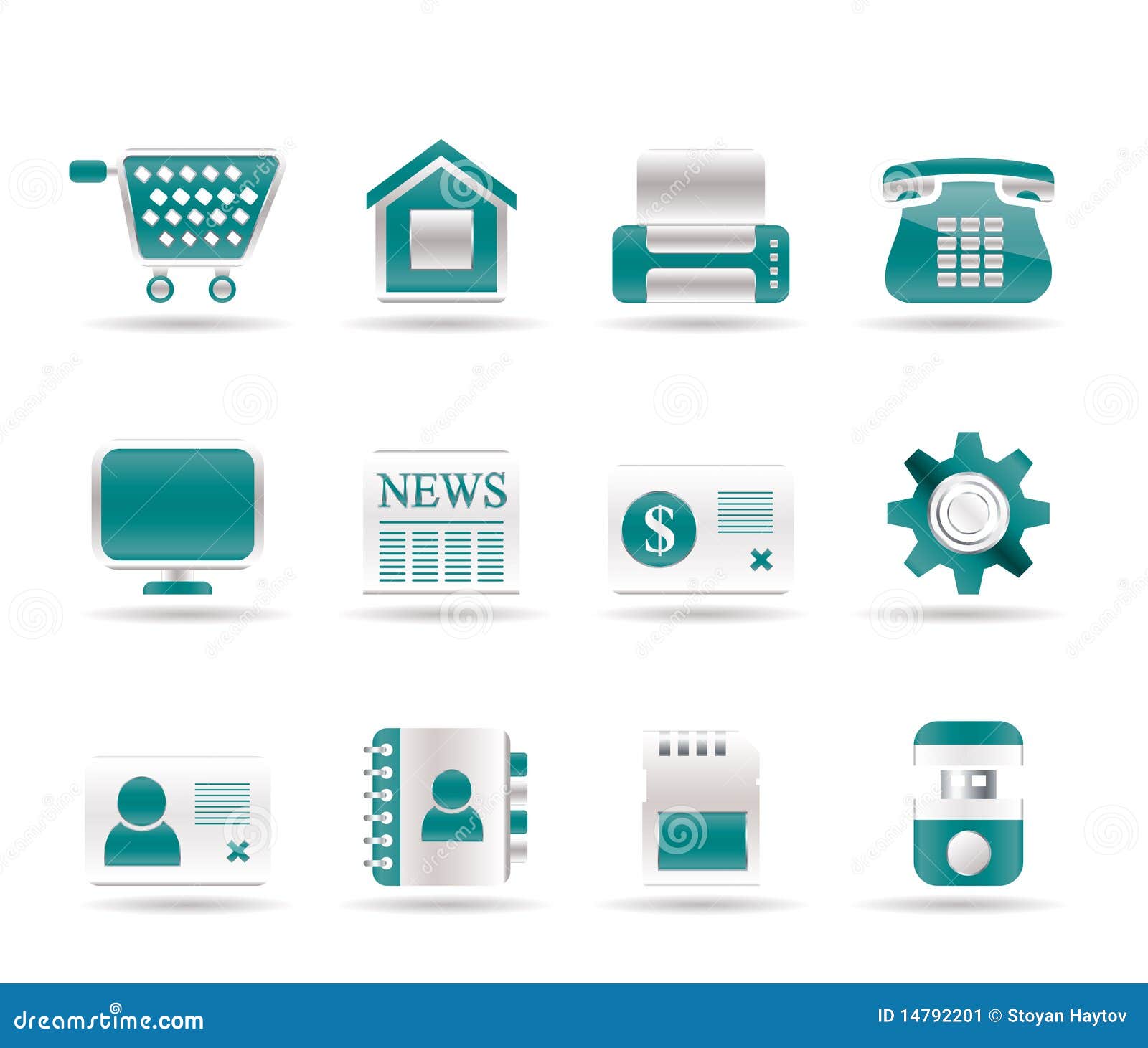 Business, Office and Website Icons Stock Vector - Illustration of flash ...