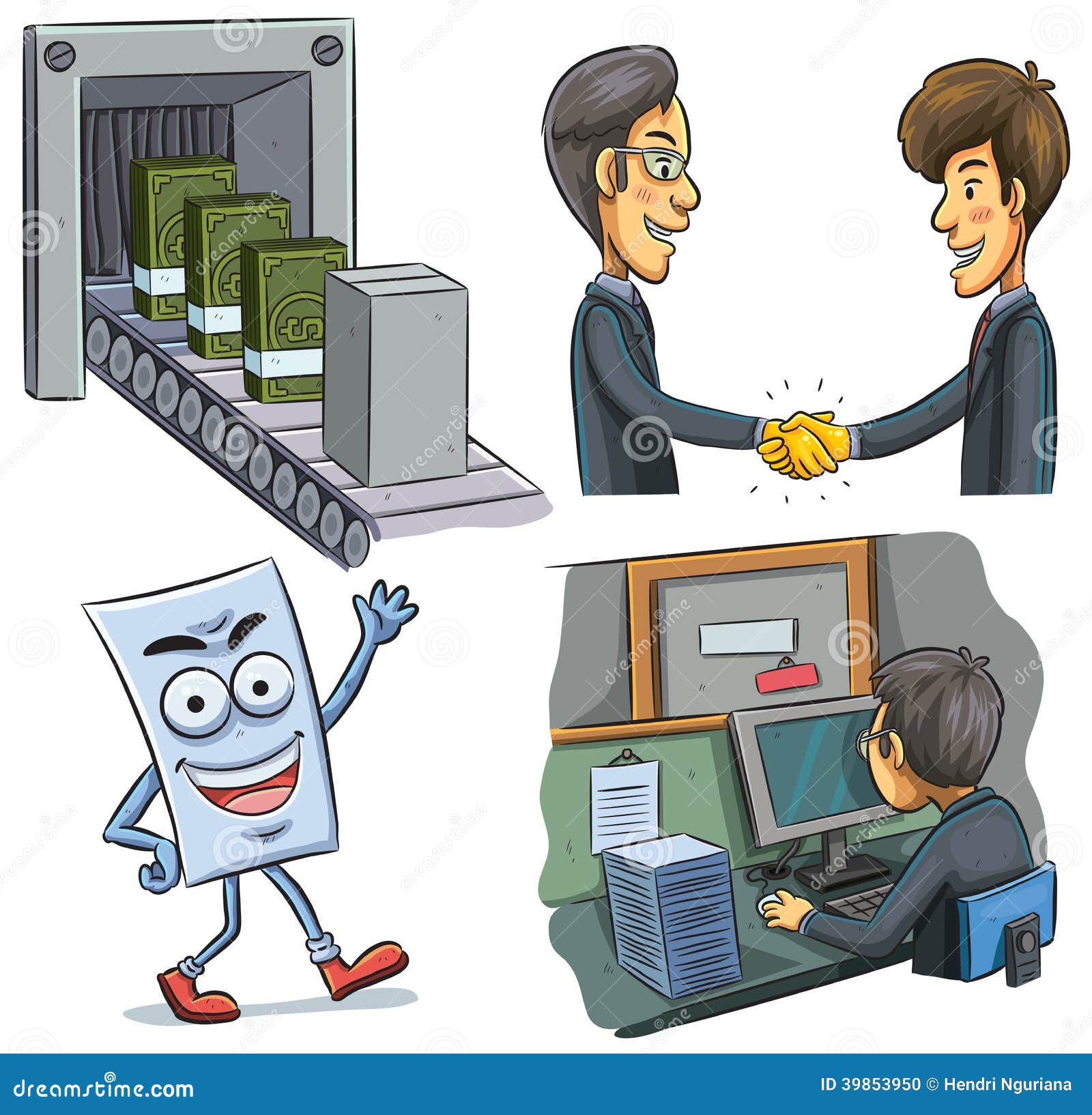 Business Operation stock vector. Illustration of suit - 39853950