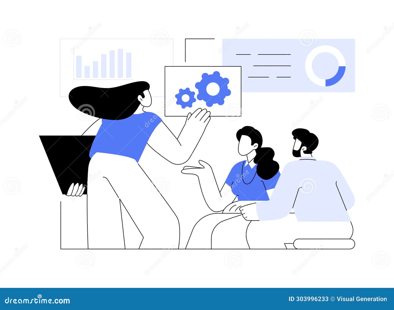 Business Operations Management Isolated Cartoon Vector Illustrations ...