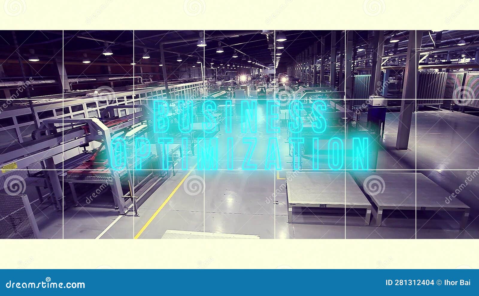 Business Optimization. Automation in a Modern Factory. Business Process ...