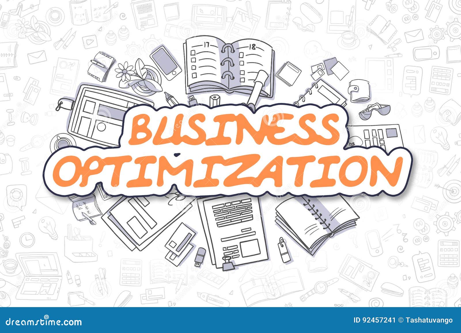 Business Optimization - Business Concept. Stock Illustration ... Business Optimization - Business Concept. Stock Illustration ...