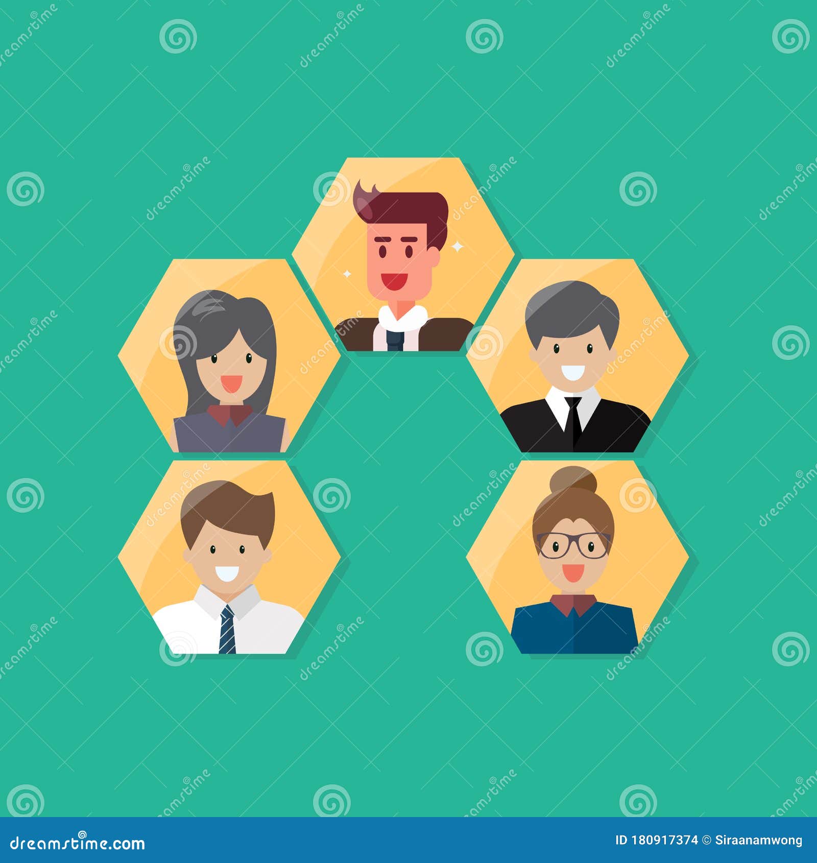Business Organization Chart Stock Vector - Illustration of leader ...