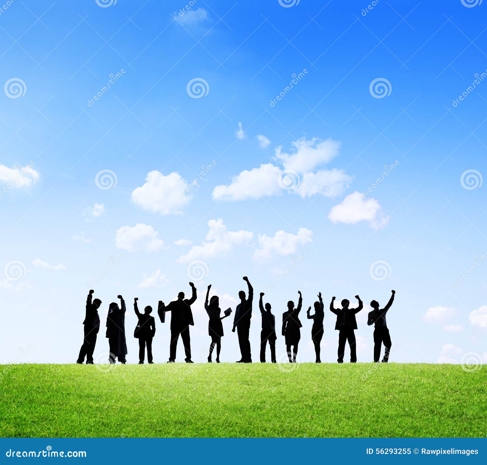 Business Outdoor Team Teamwork Collboration Support Concept Stock Image ...