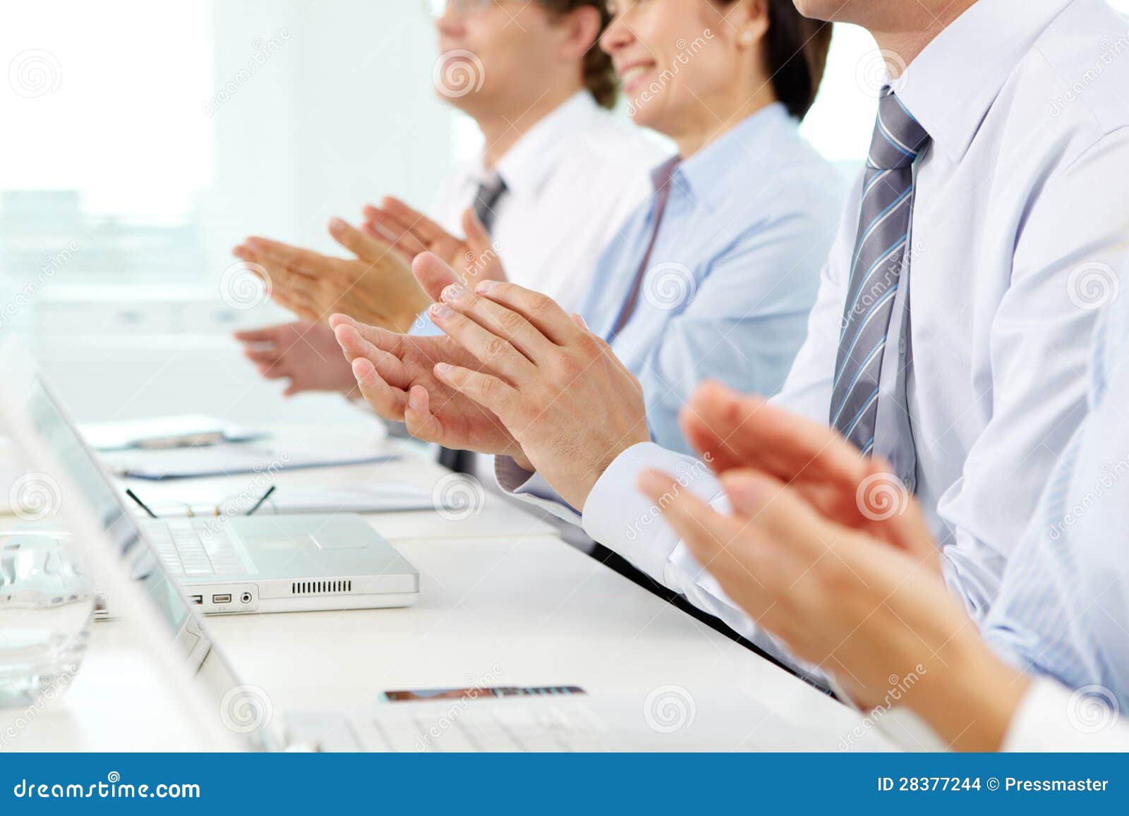 Business ovation stock photo. Image of caucasian, positive - 28377244