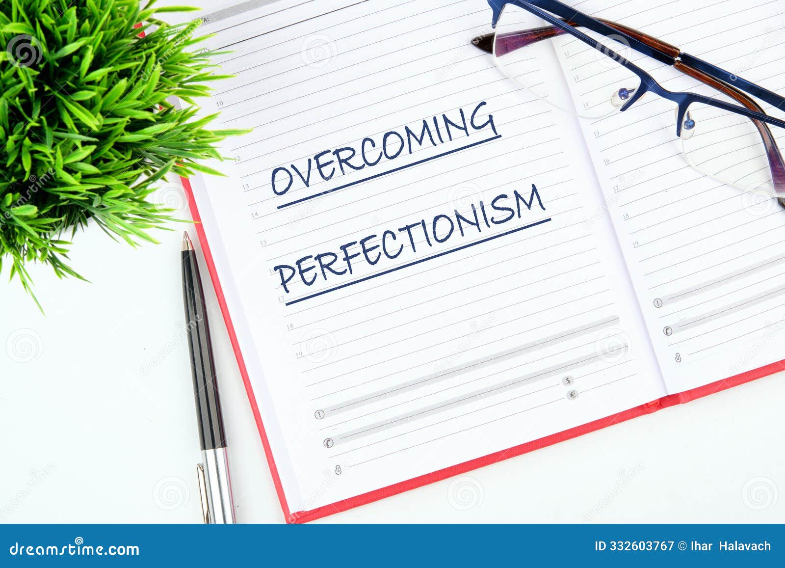 Overcoming Perfectionism Symbol. Concept Words Overcoming Perfectionism ...