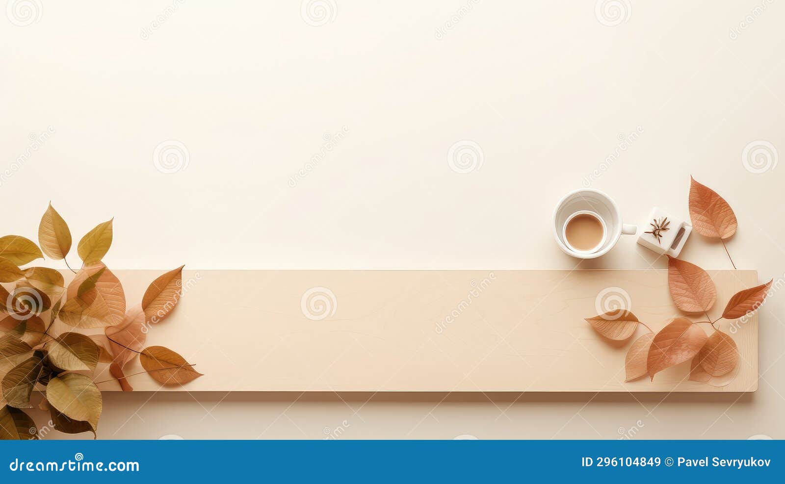 Business Overhead Desk Leaf Top View Stock Illustration - Illustration ...