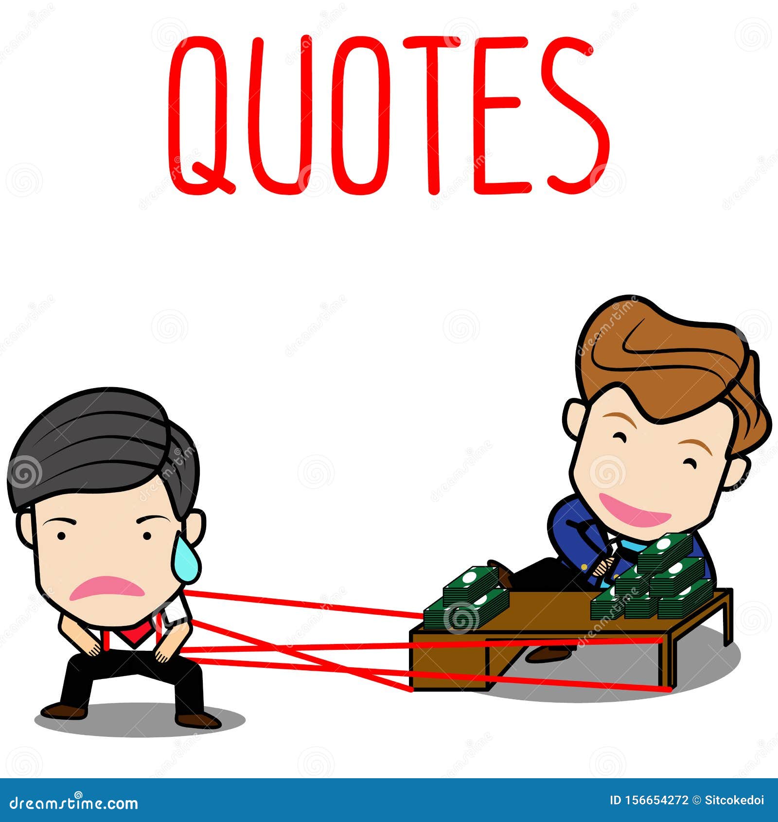 Business Owner Exploit Lowly Employee Stock Vector - Illustration of ...