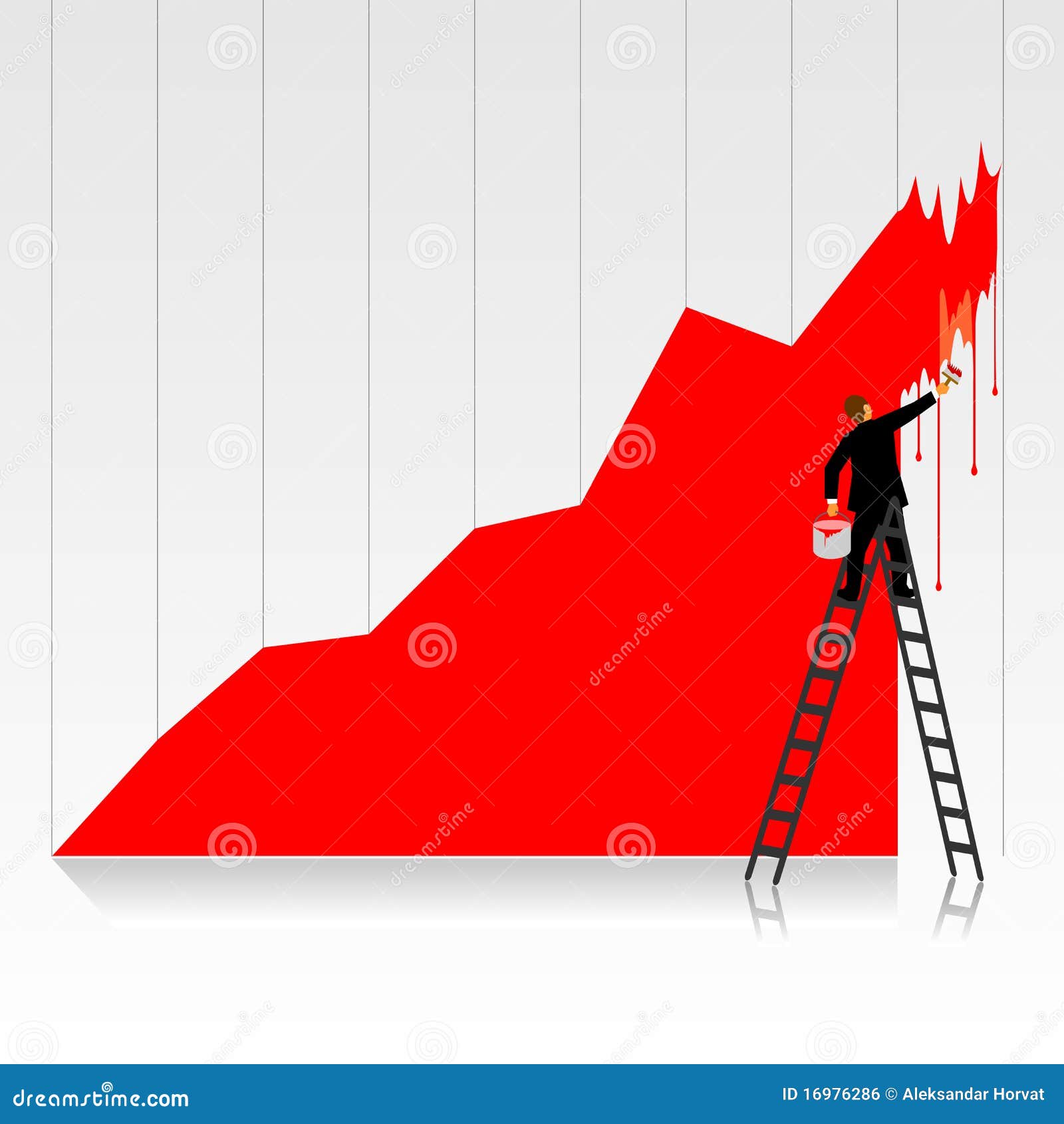 Business - painting graph stock vector. Illustration of value - 16976286