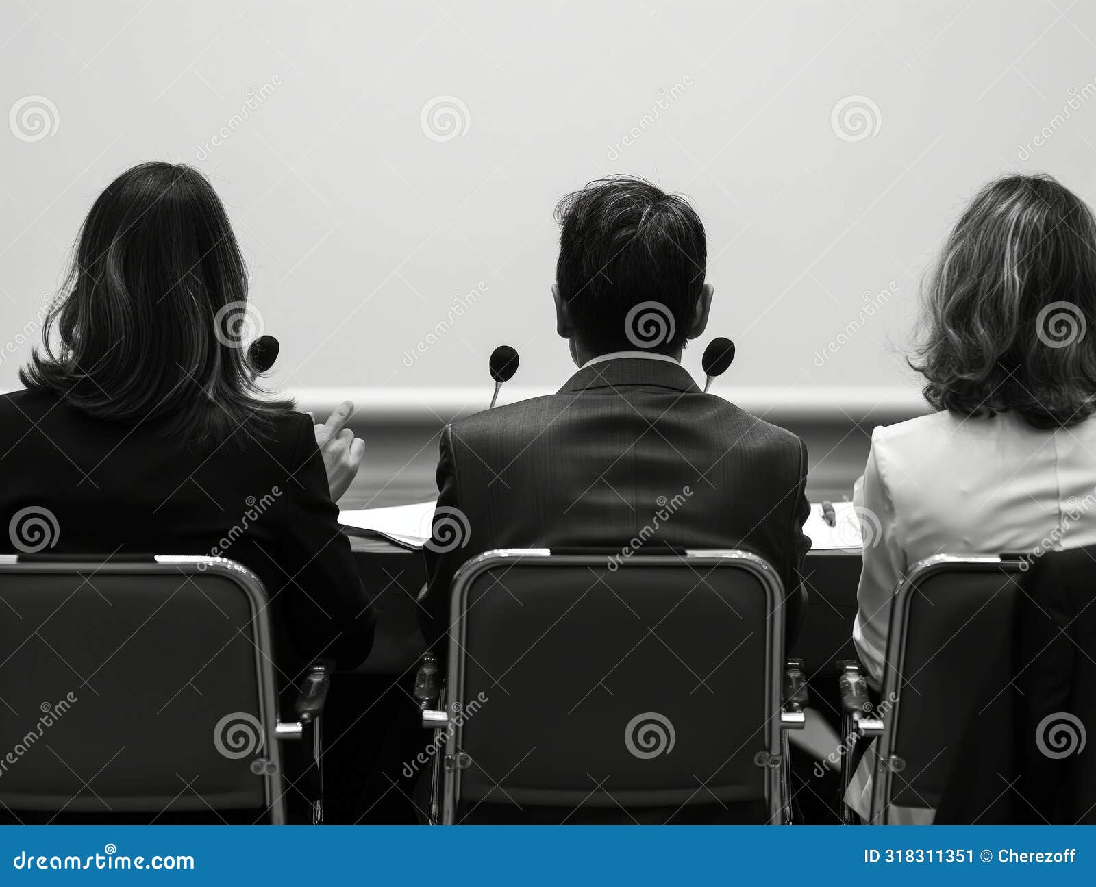 Business Panel Discussion stock illustration. Illustration of ...