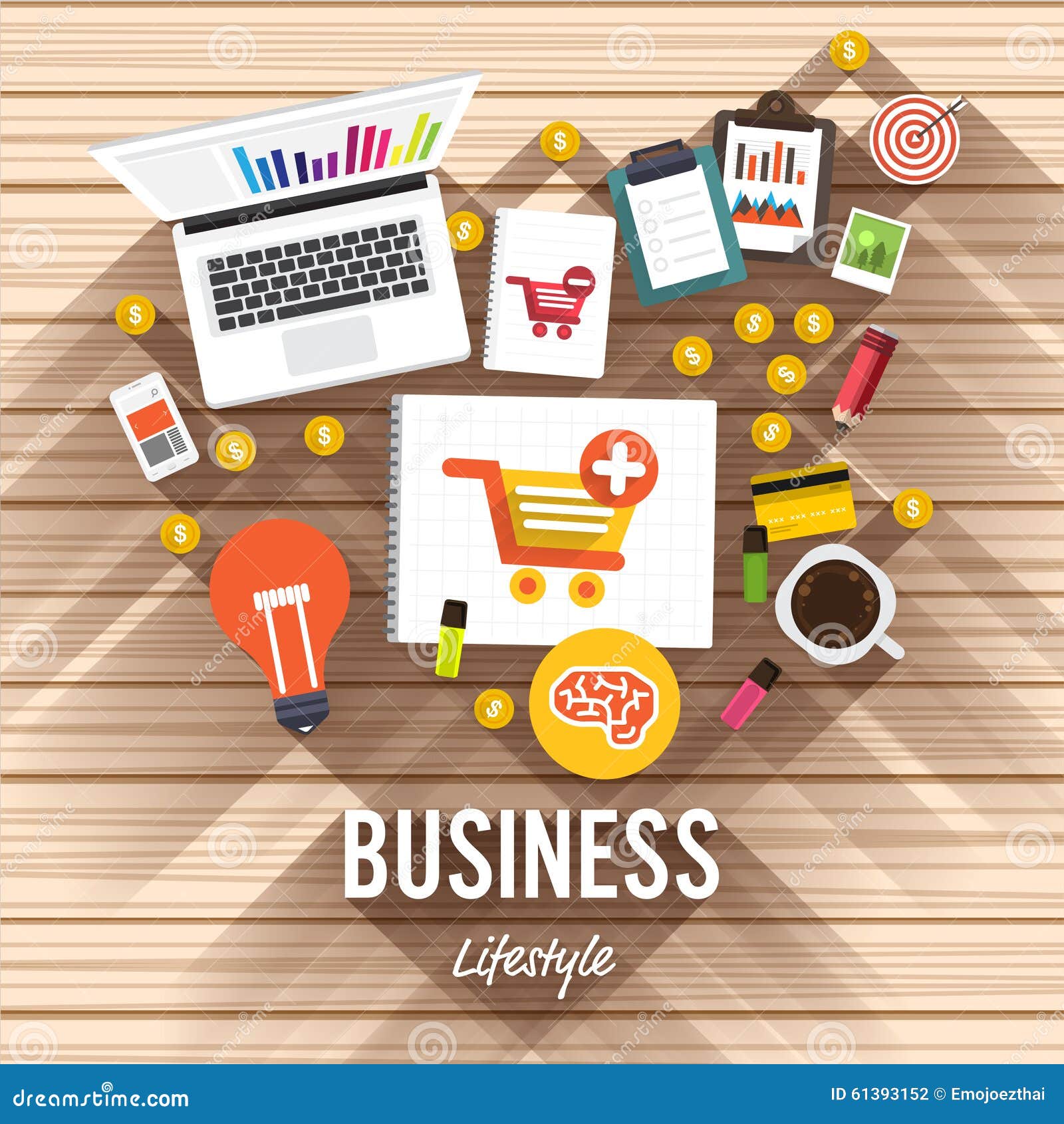 Business panel stock vector. Illustration of graphic - 61393152