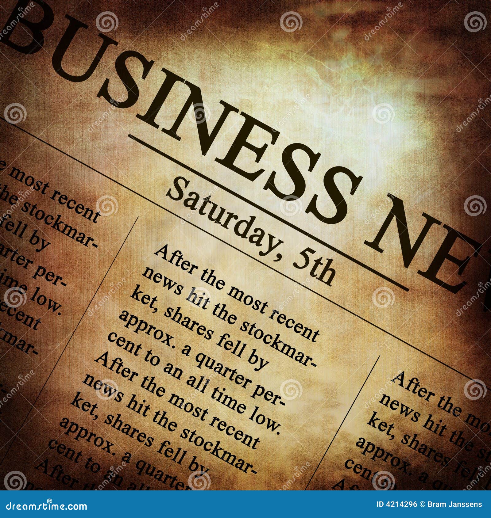 Business paper stock illustration. Illustration of newspaper - 4214296