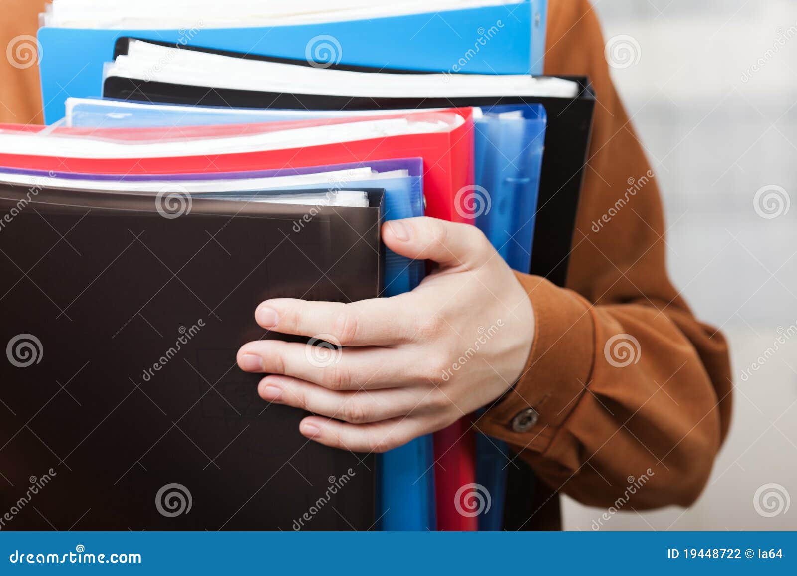Business Paper Files in Hand Stock Photo - Image of businessman, group ...