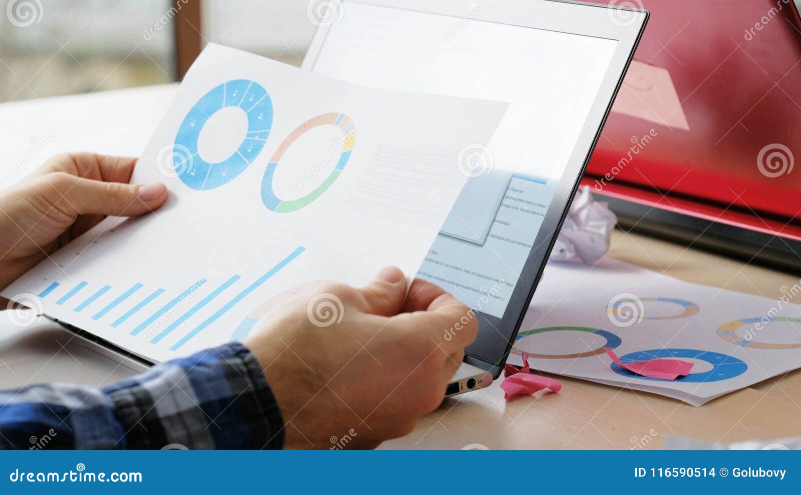 Business Paperwork Data Analysis Office Worker Stock Photo - Image of ...