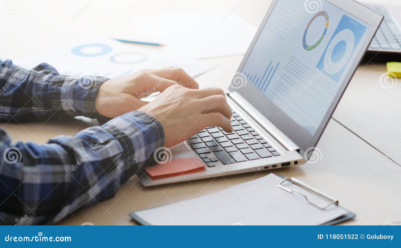 Business Paperwork Technology Office Work Laptop Stock Photo - Image of ...