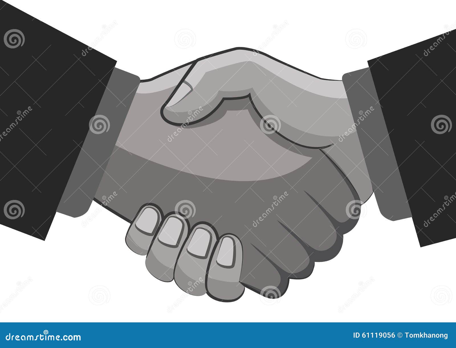 Business Partner Check Hand Approved Work Stock Vector - Illustration ...