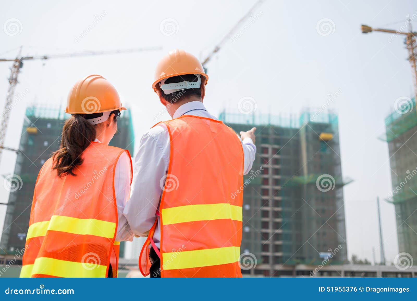 Business Partner at the Construction Site Stock Photo - Image of ...