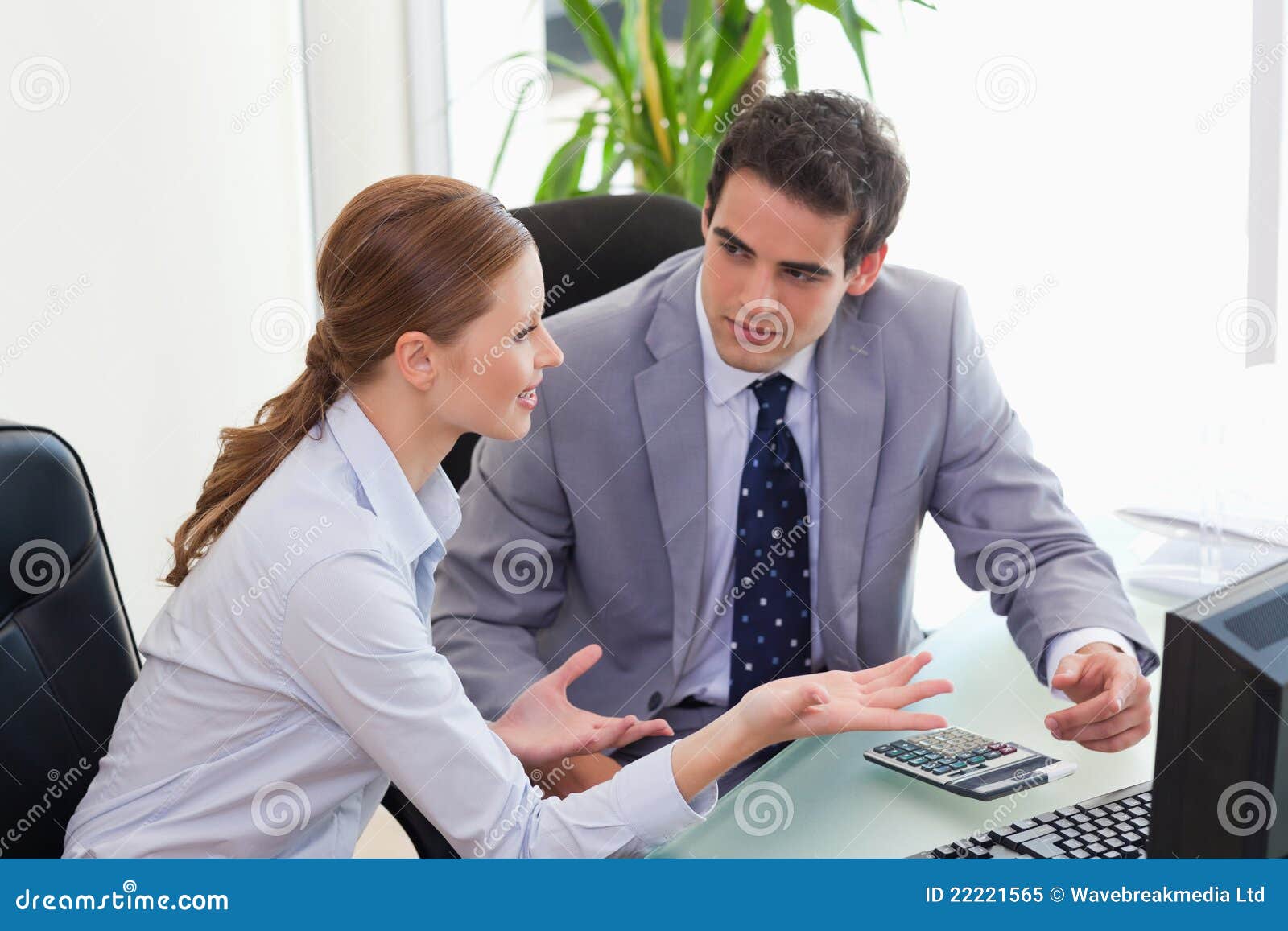 Business Partner Discussing in the Office Stock Image - Image of ...