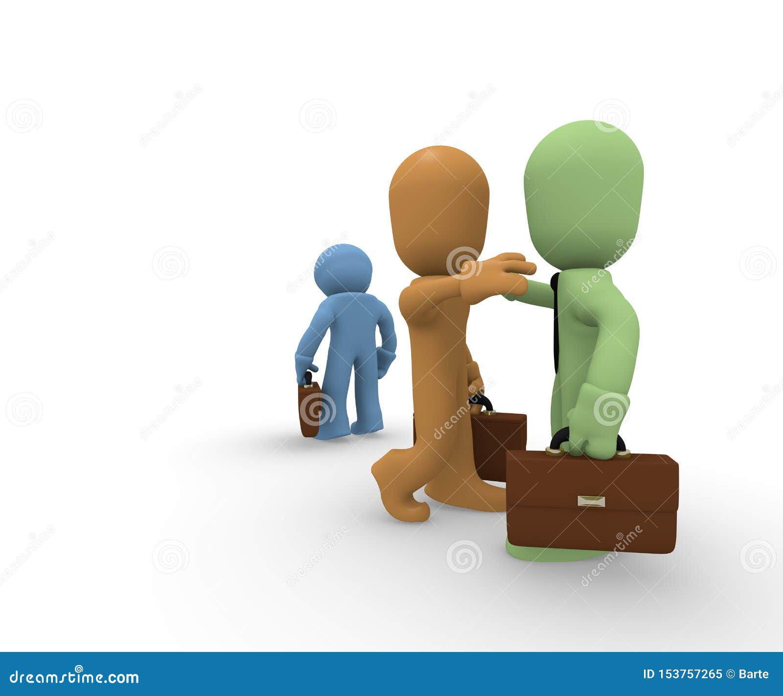 Business Partner is Excluded Stock Illustration - Illustration of ...