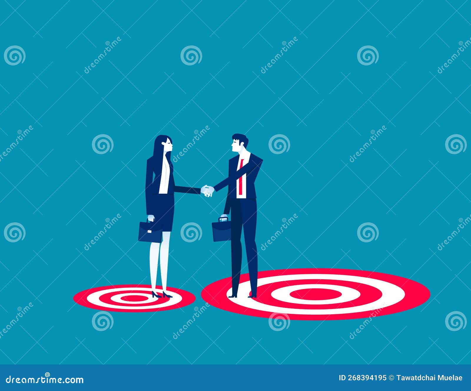 Business Partner with Small Merger Stock Vector - Illustration of ...