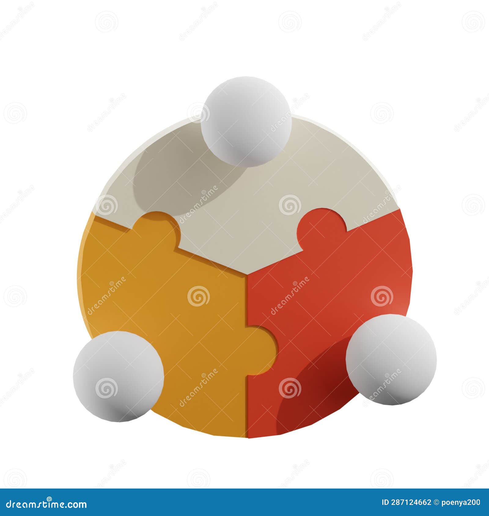 Business Partner and Teamwork 3D Icon Illustration Stock Illustration ...