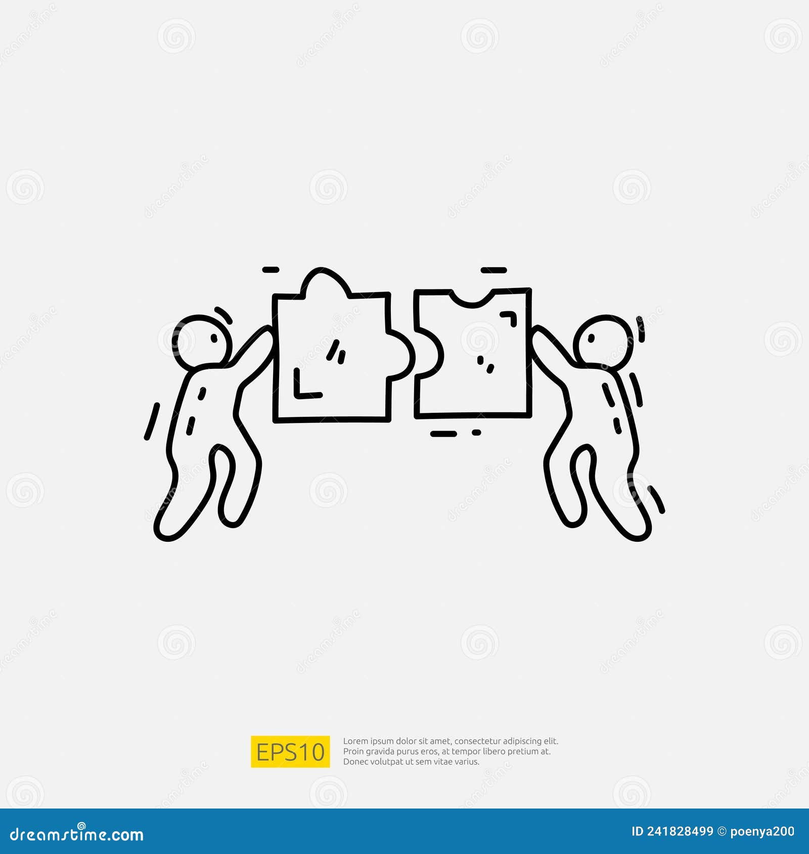 Teamwork Doodle Illustrations | CartoonDealer.com #78324080