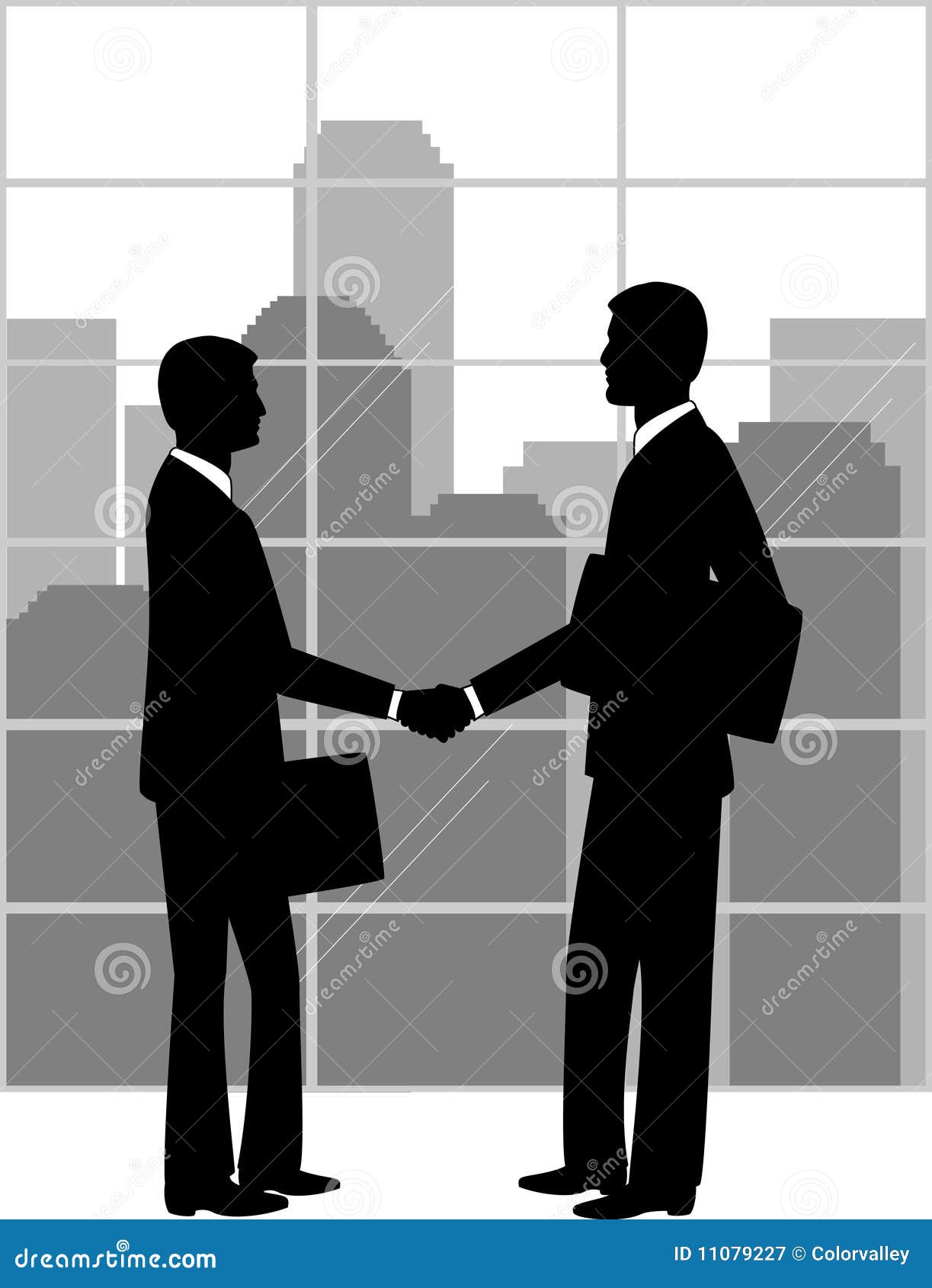 Business partners stock vector. Illustration of outline - 11079227
