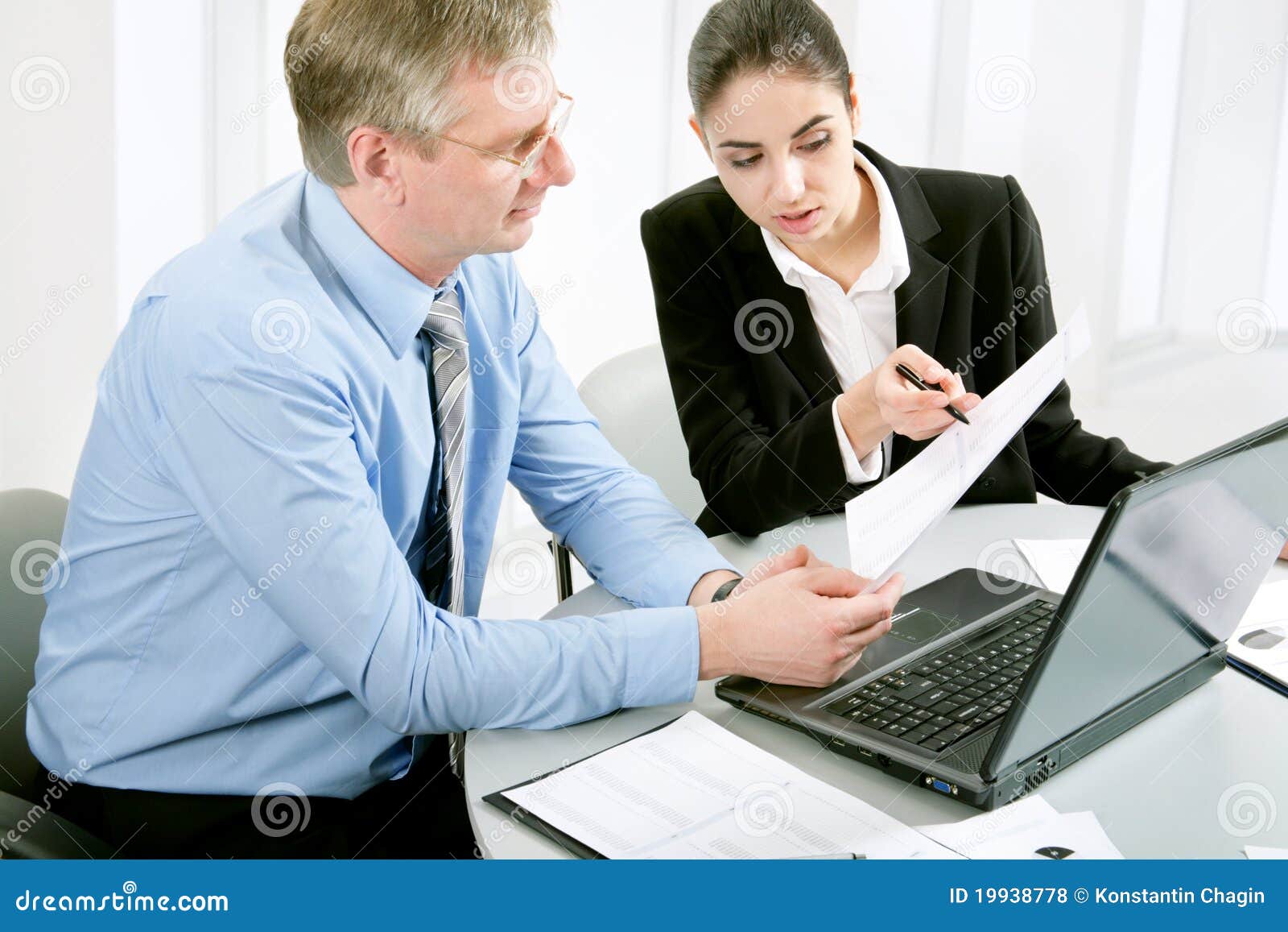Business partners stock photo. Image of business, analyzing - 19938778