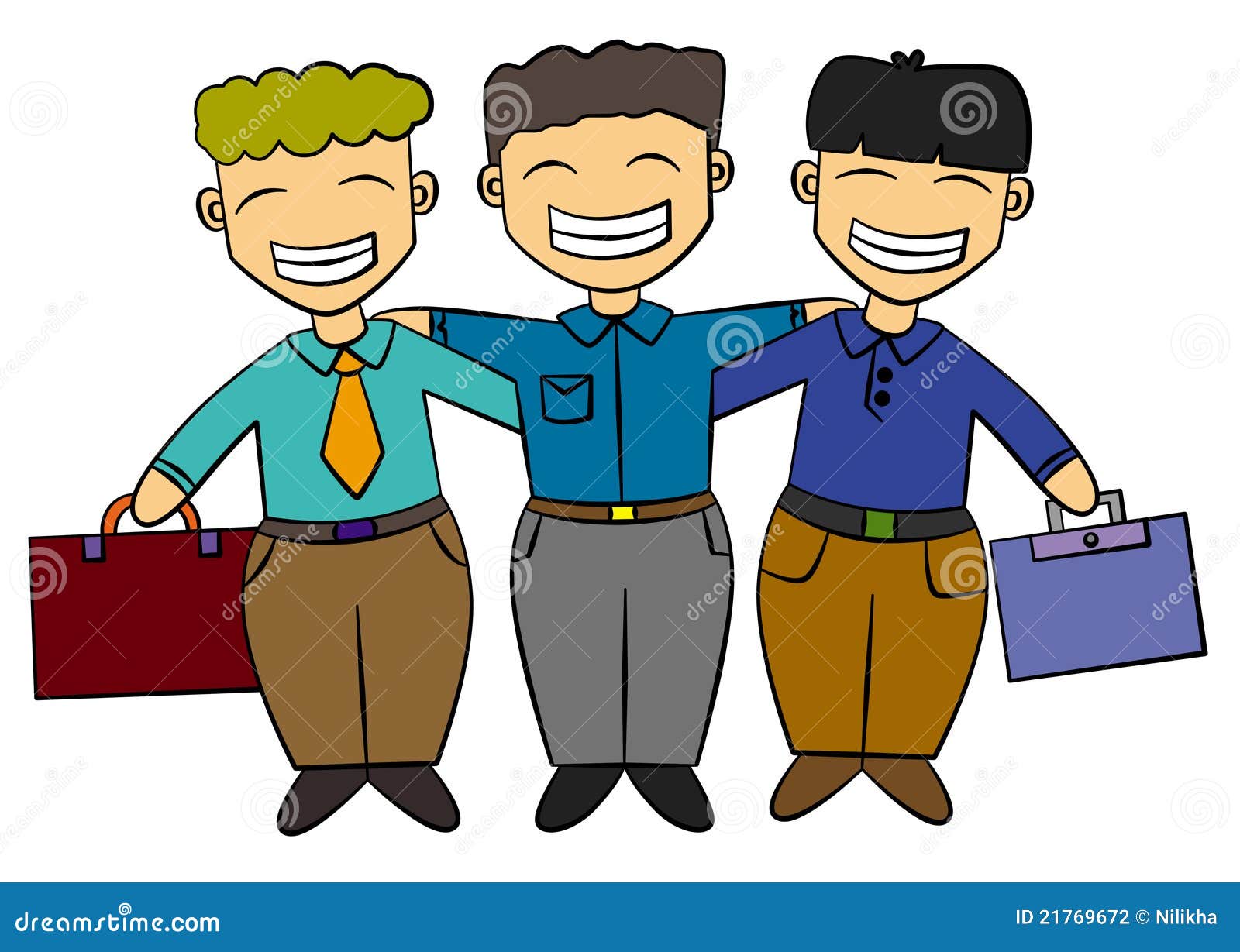 Business partners stock illustration. Illustration of male - 21769672