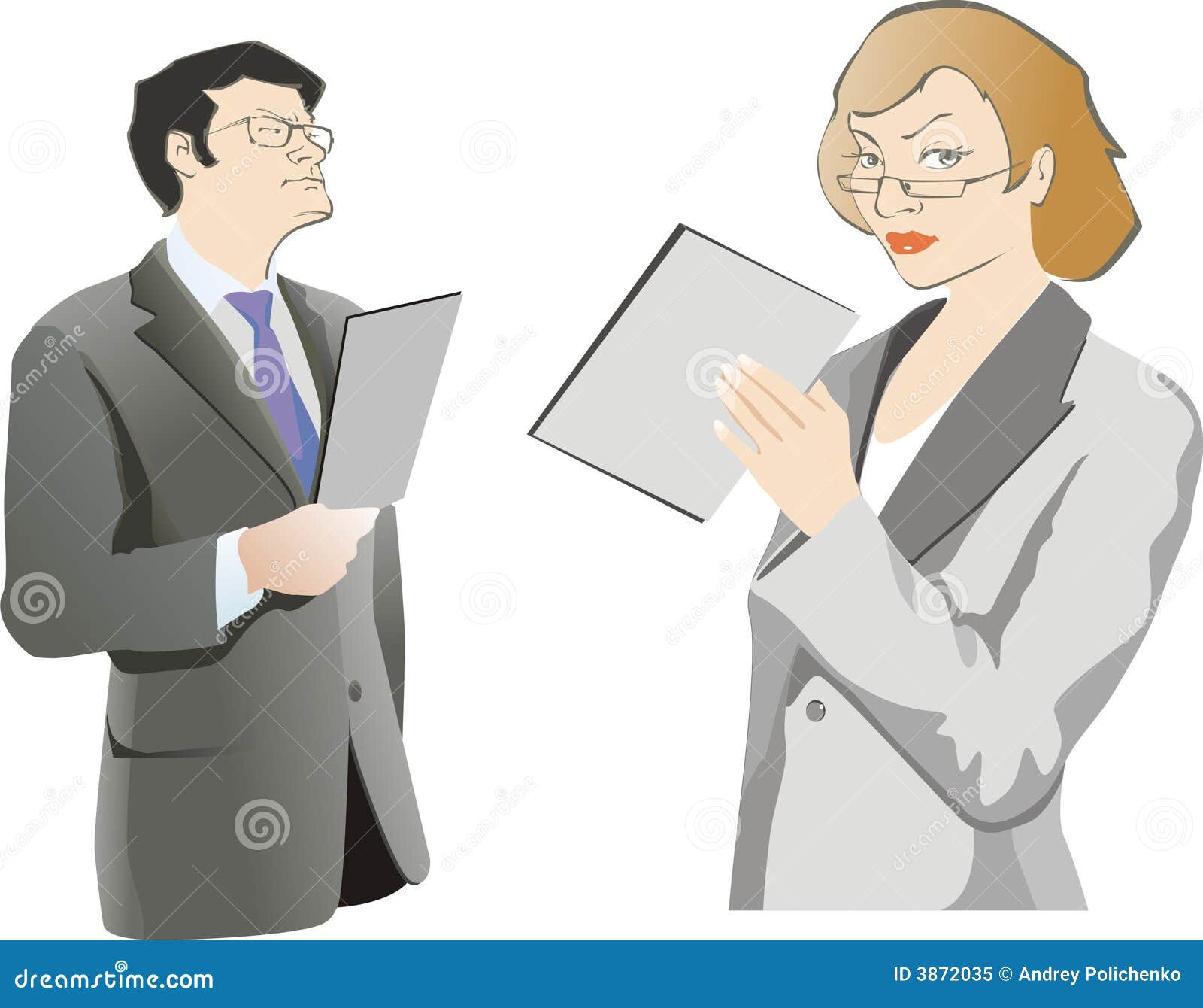 Business partners stock illustration. Illustration of partners - 3872035