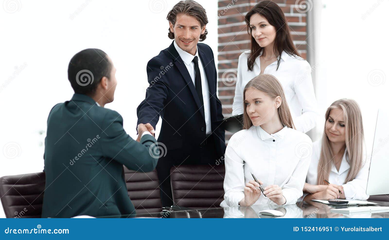 Business Partners Conducting a Workshop in the Office Stock Image ...