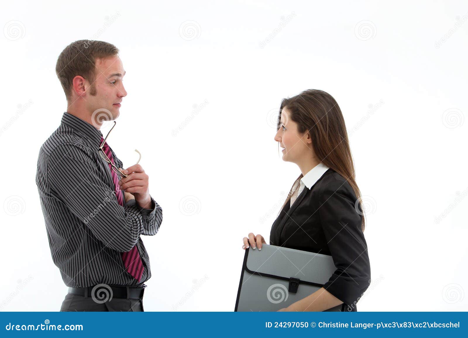 Business Partners in Conversation Stock Photo - Image of glasses ...