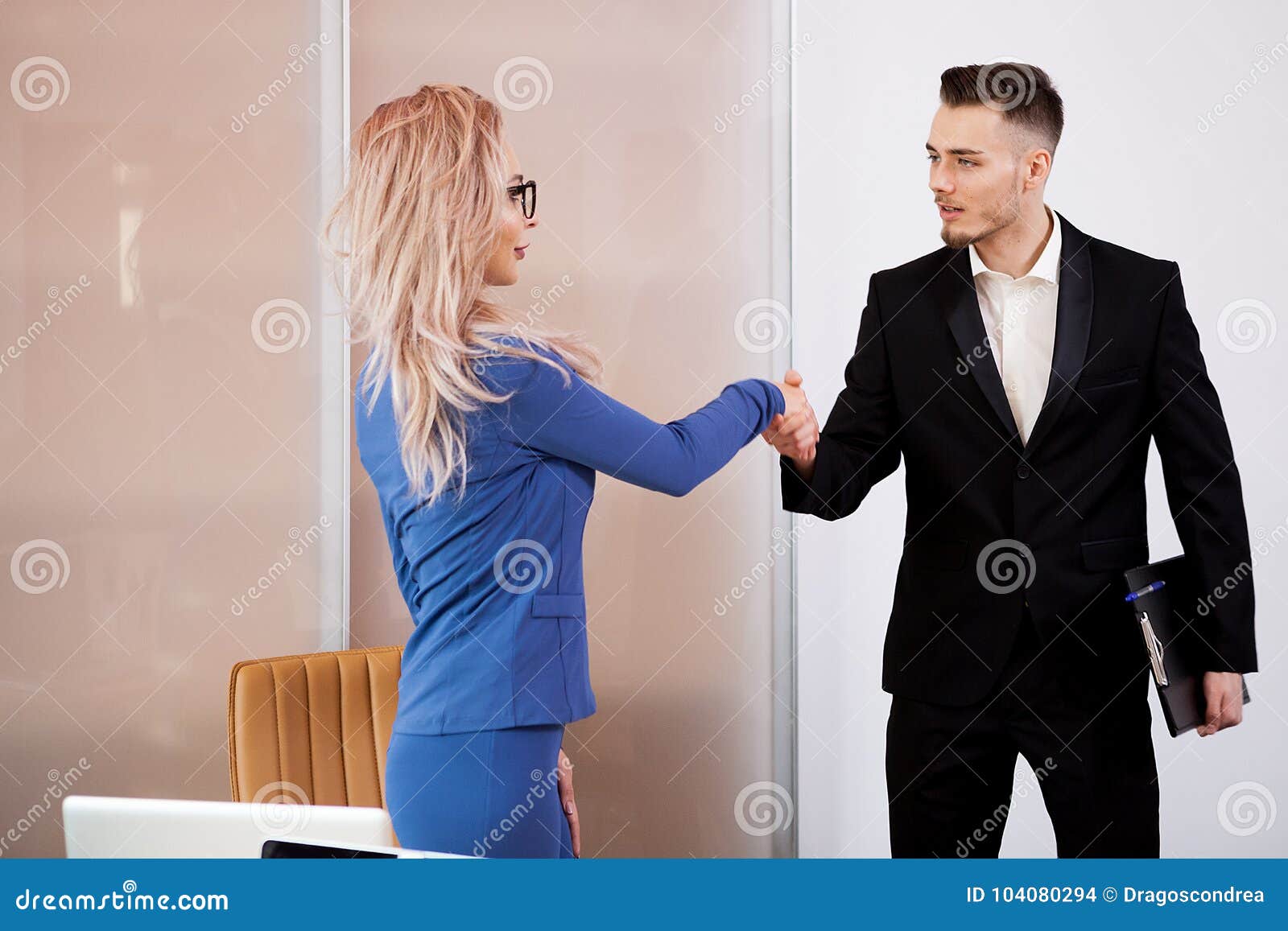 Business Partners Getting Greetings Stock Photo - Image of meeting ...