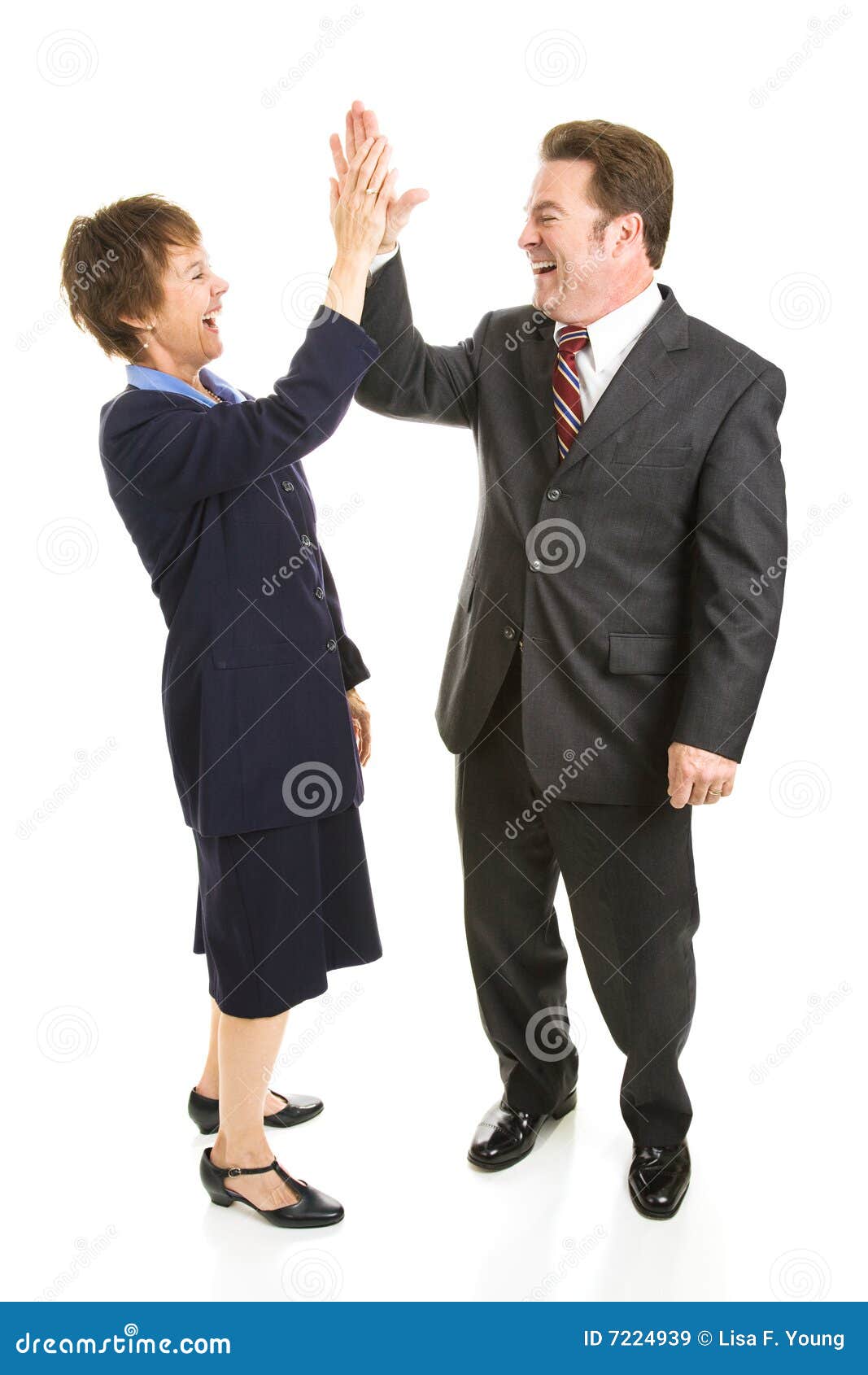 Business Partners High Five Stock Image - Image of five, caucasian: 7224939