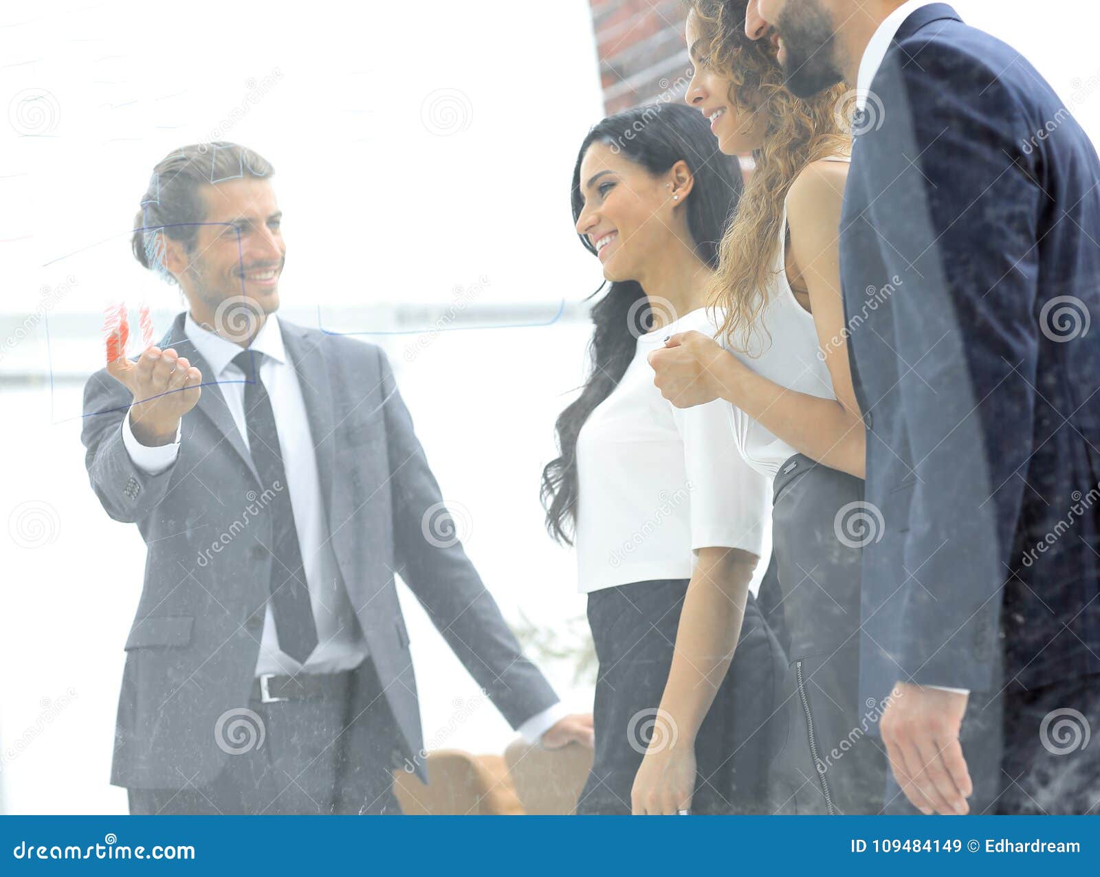 Business Partners Meet in the Office. Stock Image - Image of corporate ...