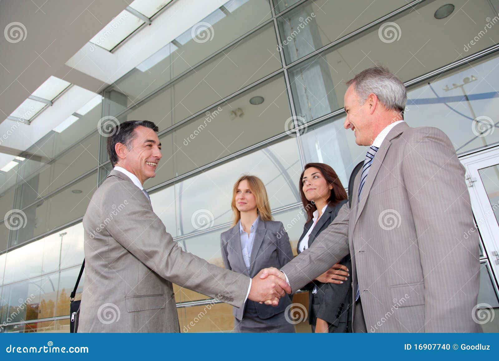 Business Partners Shaking Hands Stock Photo - Image of executive ...