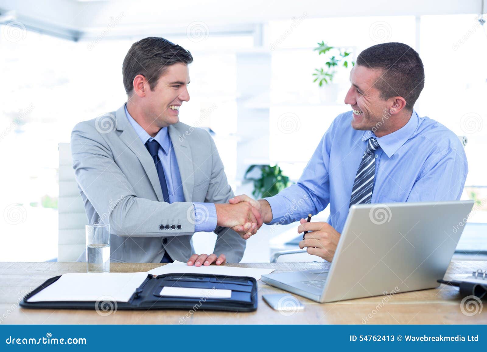 Business Partners Shaking Hands Stock Image - Image of colleagues ...