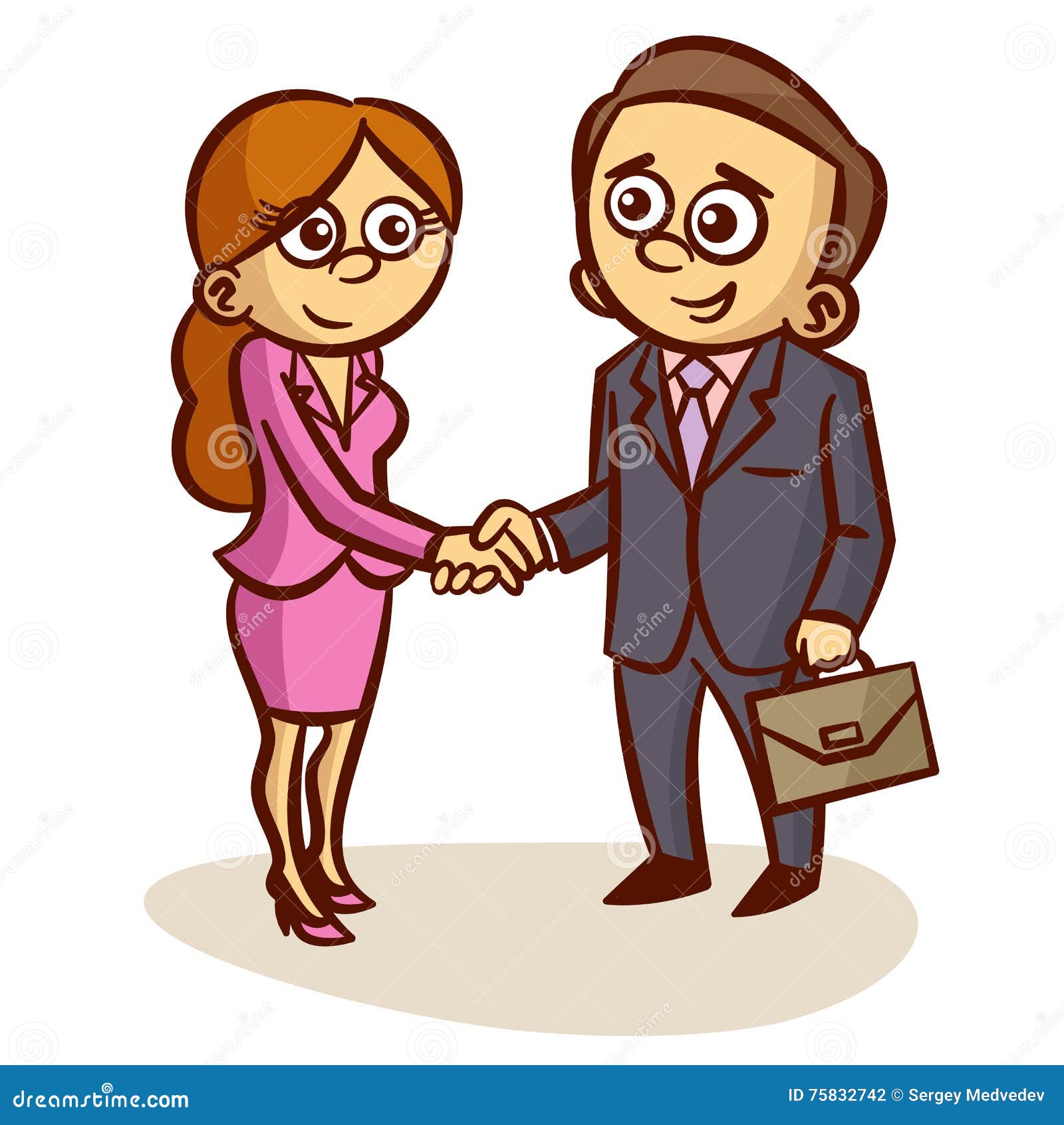 Business Partners Shaking Hands Stock Vector - Illustration of ...