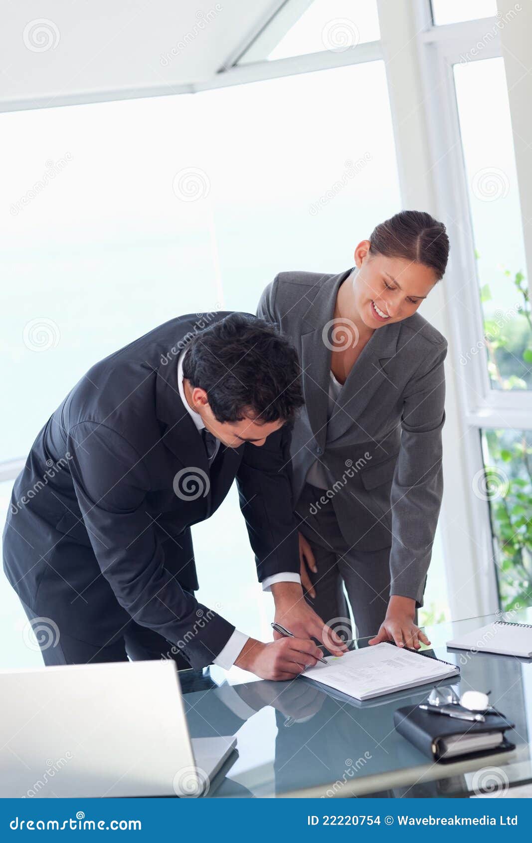 Business Partners Signing Contract Stock Photo - Image of contract ...