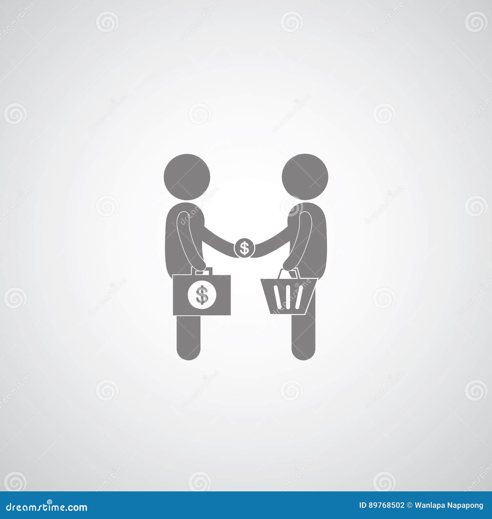 Business partners symbol stock vector. Illustration of human - 89768502