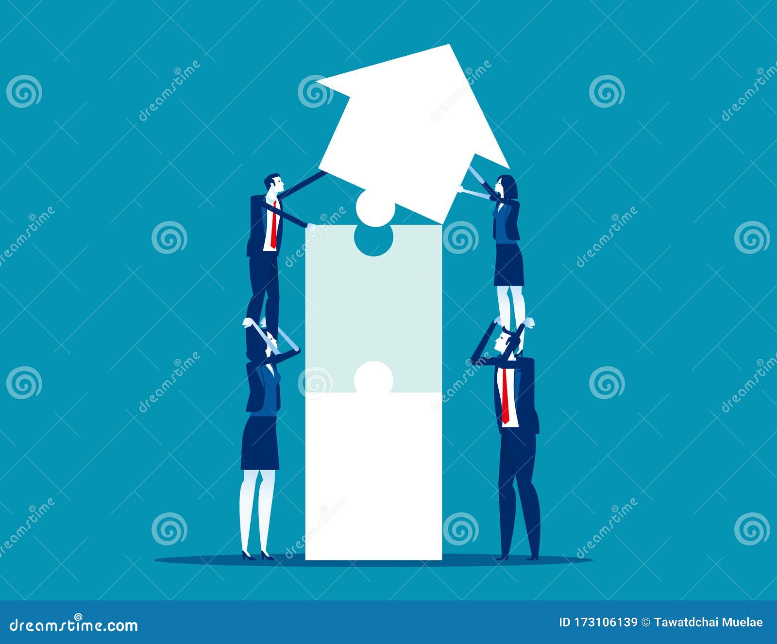 Business Partners and Teamwork. Concept Business Team Vector ...