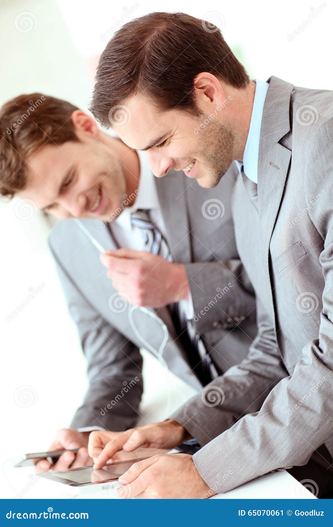 Business Partners Using Tablets Stock Image - Image of formal ...