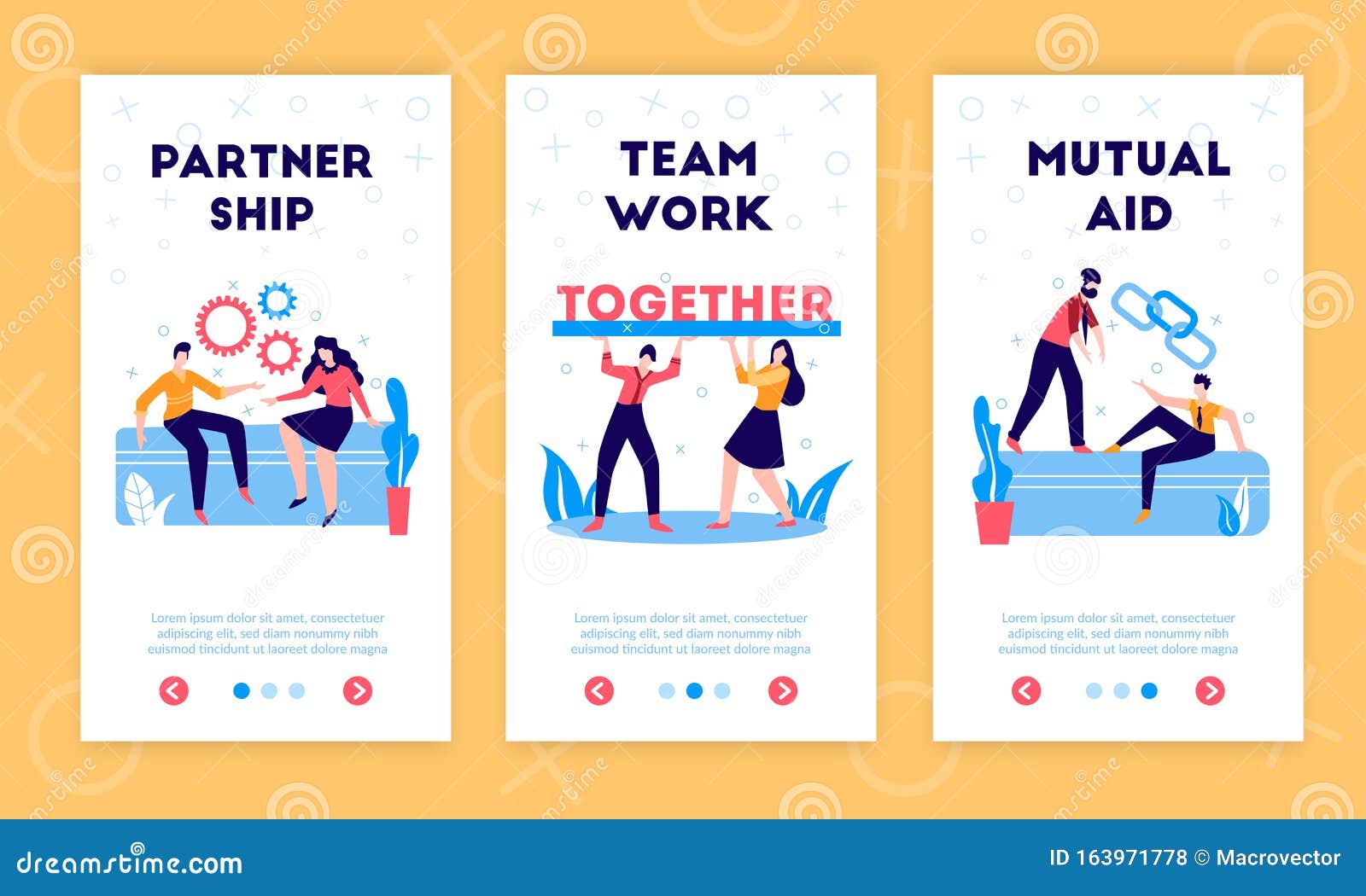 Business Partners Vertical Banners Stock Vector - Illustration of ...