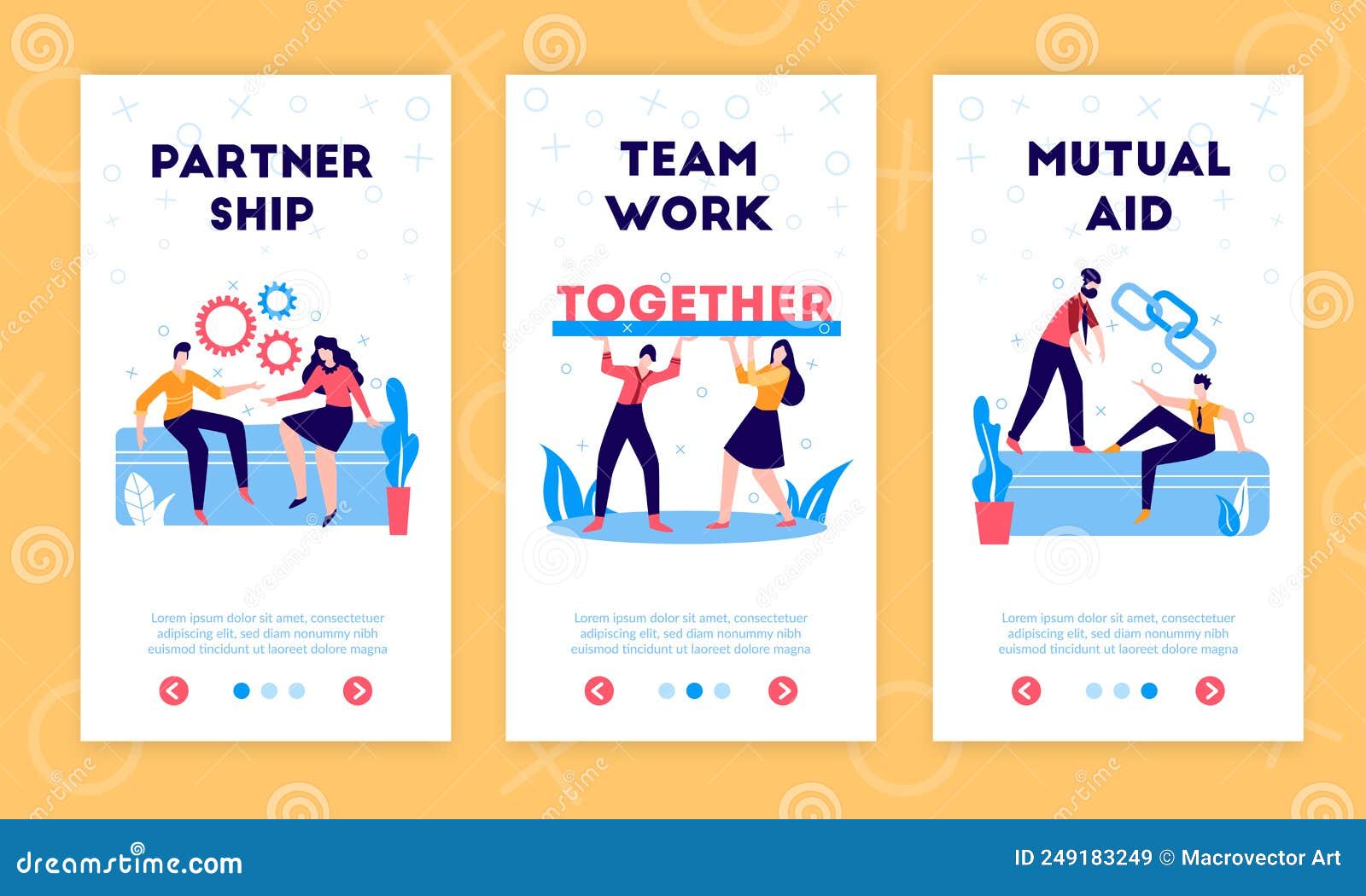 Business Partners Vertical Banners Stock Vector - Illustration of ...