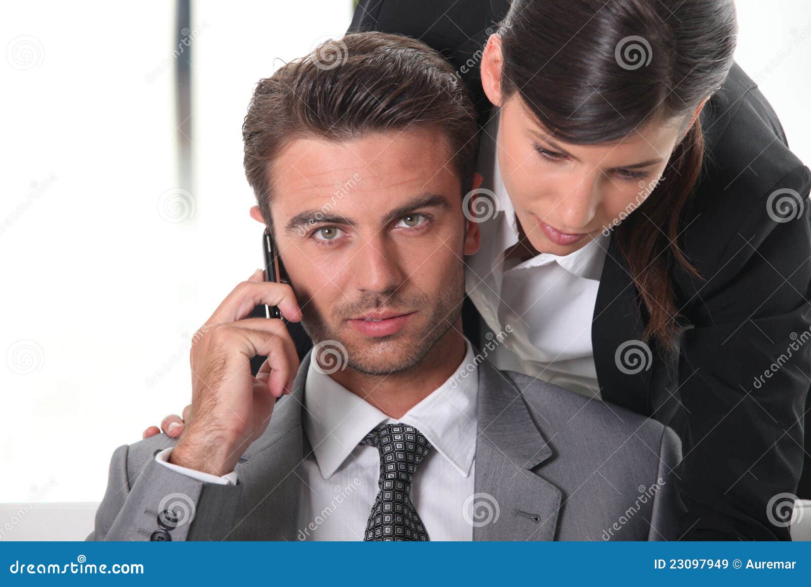 Business partners at work stock image. Image of executive - 23097949