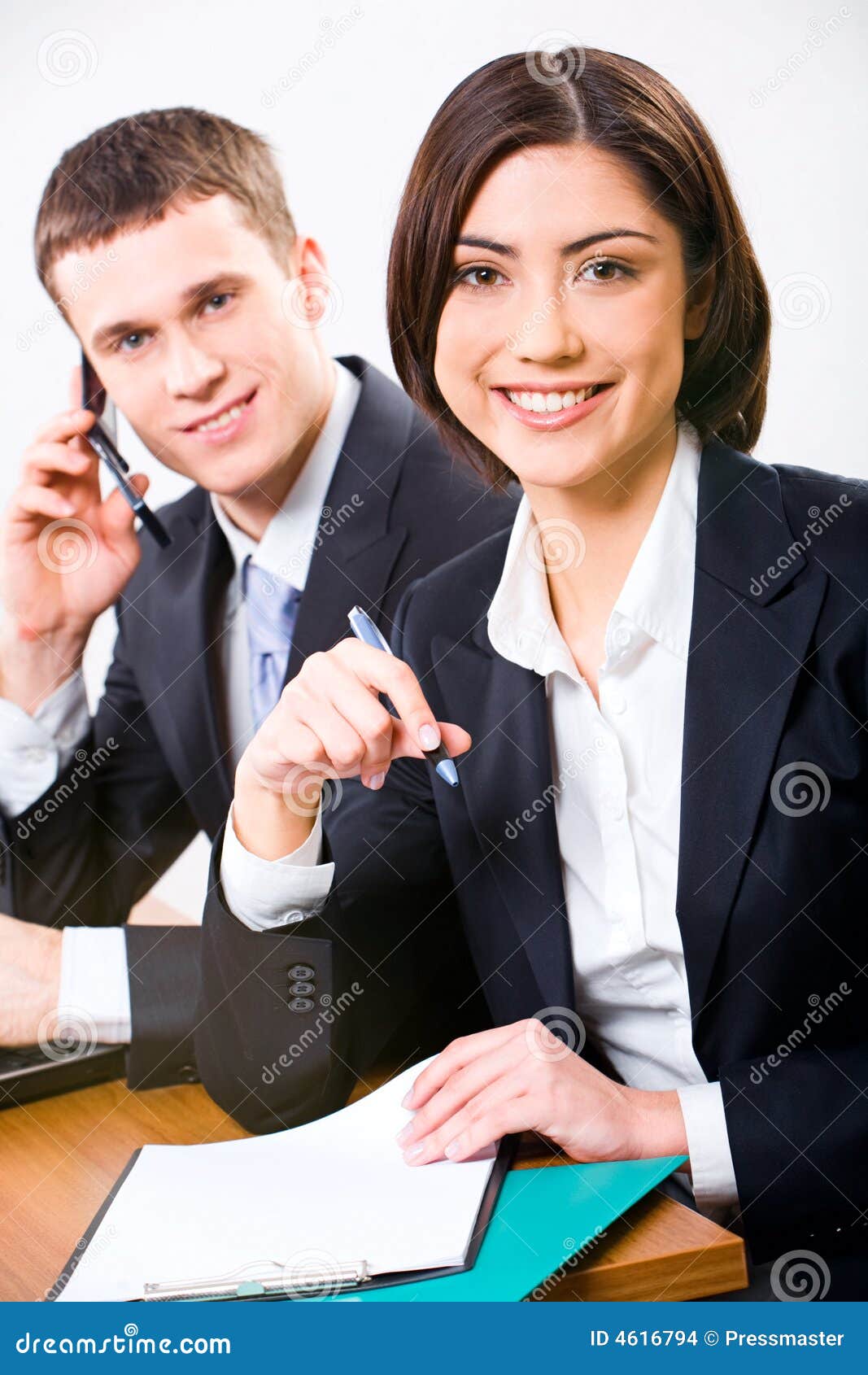 Business partners at work stock photo. Image of businessman - 4616794