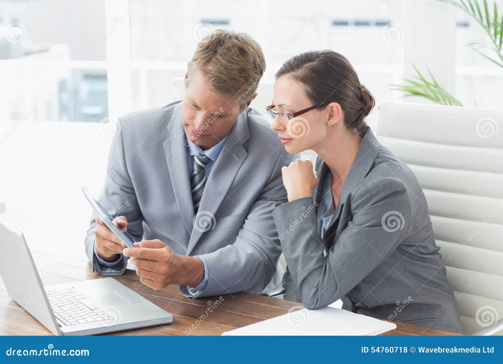 Business Partners Working Together Stock Photo - Image of mature ...