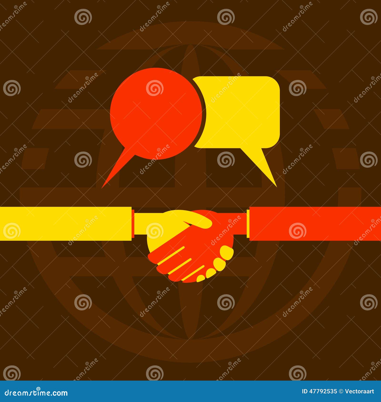 Business Partnership Concept Design Stock Vector - Illustration of goal ...