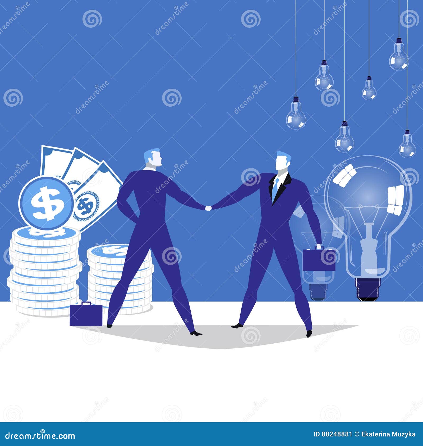 Business Partnership Concept Vector Illustration, Flat Design Stock ... Business Partnership Concept Vector Illustration, Flat Design Stock ...