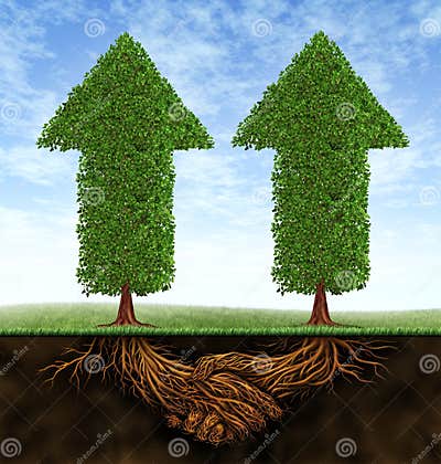 Business Partnership Growth Stock Illustration - Illustration of ...